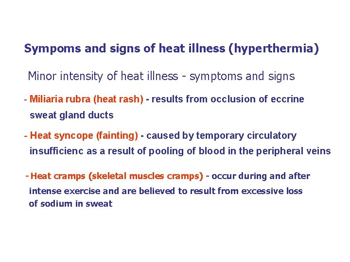Pathpphysiology of body temperature regulation Prof J Hanek