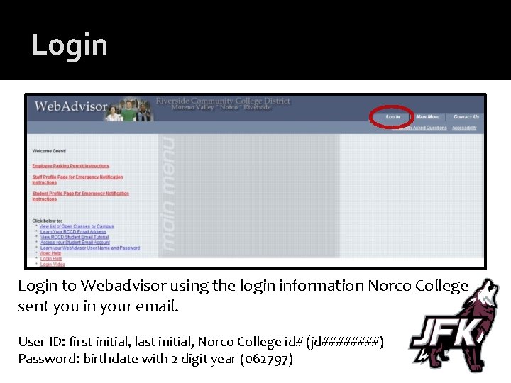 Norco College Classes Webadvisor WWW NORCOCOLLEGE EDU Login