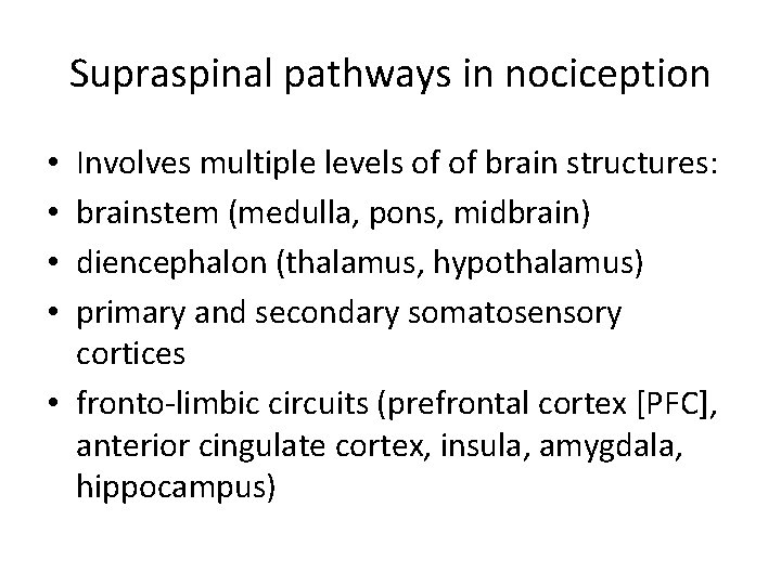 Introduction to Chronic Pain Definitions and Pathophysiology Rachael