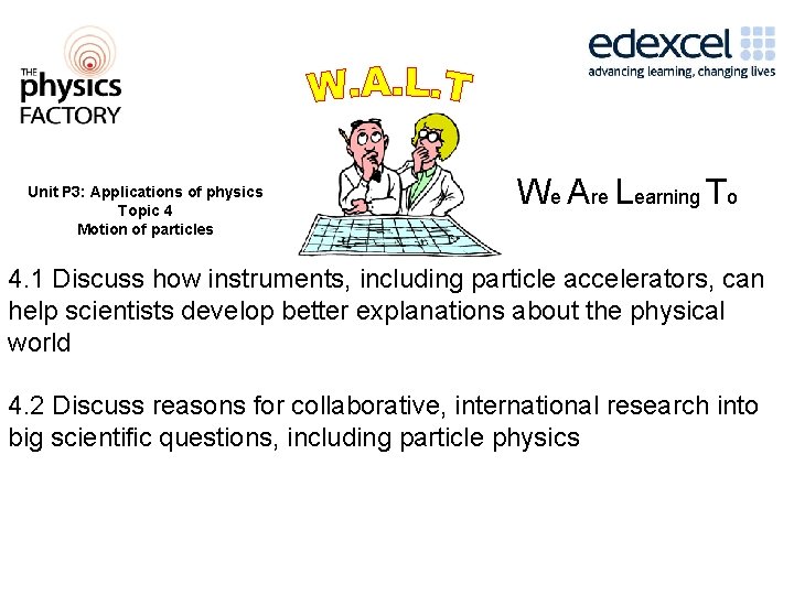Unit P 3 Applications of physics Topic 4