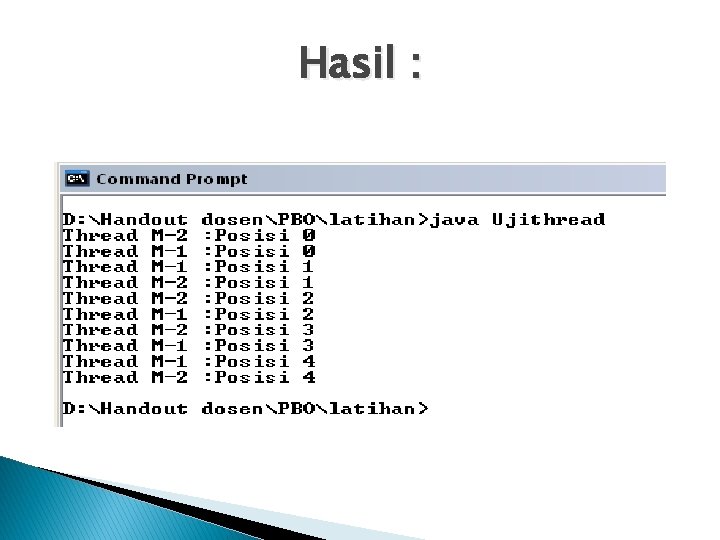 Pemrograman Berorientasi Objek Multi threading MULTITHREADING ...