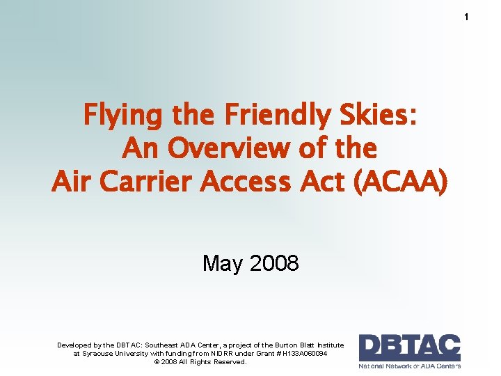 1 Flying the Friendly Skies An Overview of