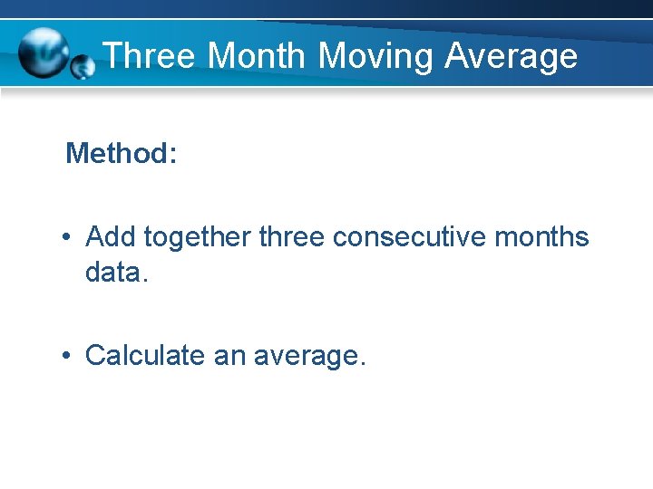 Market Analysis Moving Averages A 2 Business Studies