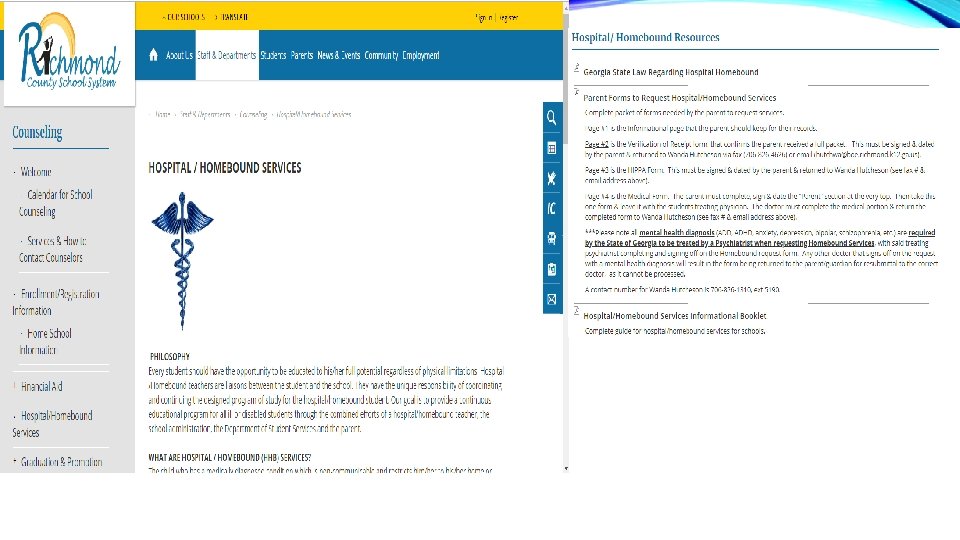 HOSPITAL HOMEBOUND BASICS 2020 2021 Dr Aronica Gloster