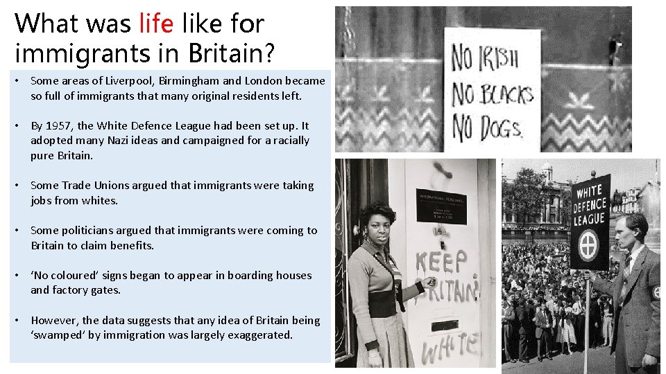 How racist was British society between 1951 and