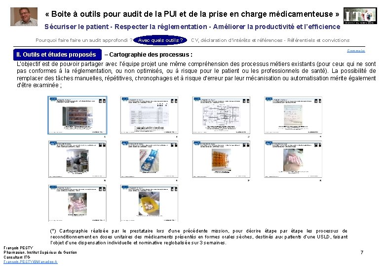 Boite outils pour audit de la PUI et
