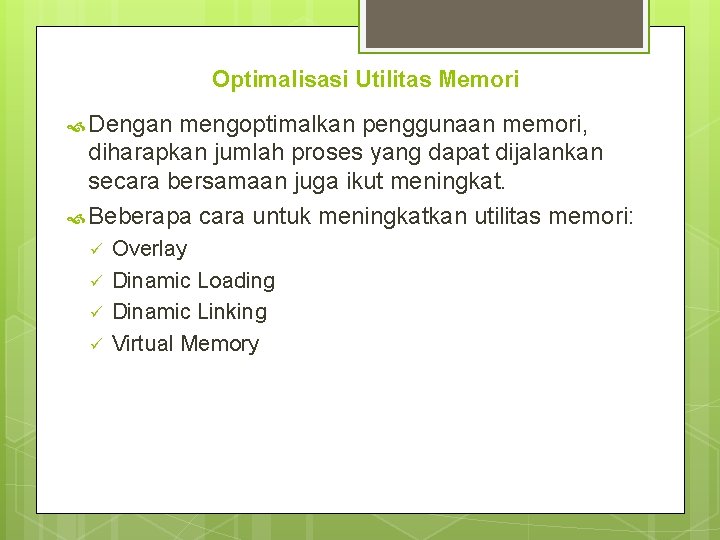 Manajemen Memori Sistem Operasi Teknik Informatika STT Wastukancana