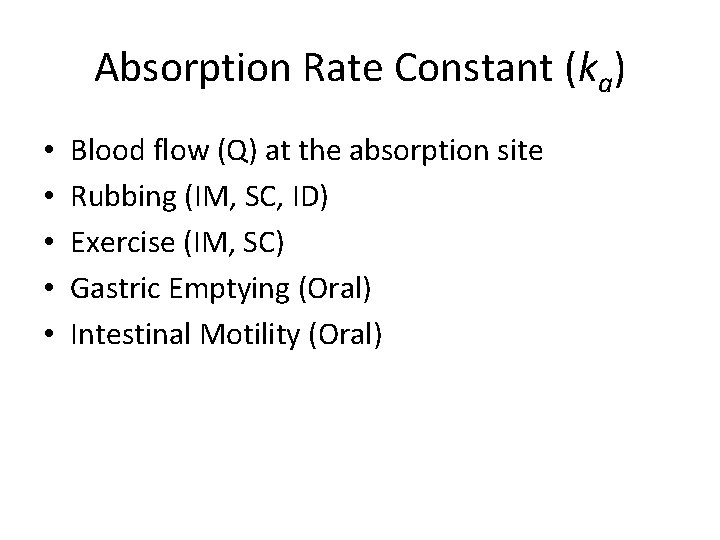 Lecture 16 ABSORPTION FROM ORAL DOSAGE FORMS Factors