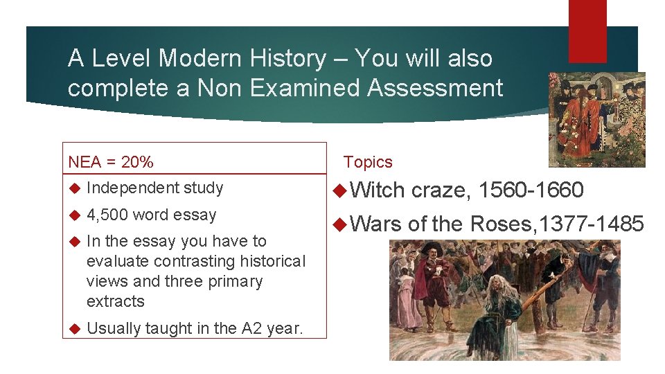 Introduction to Modern History at Greenhead A Level