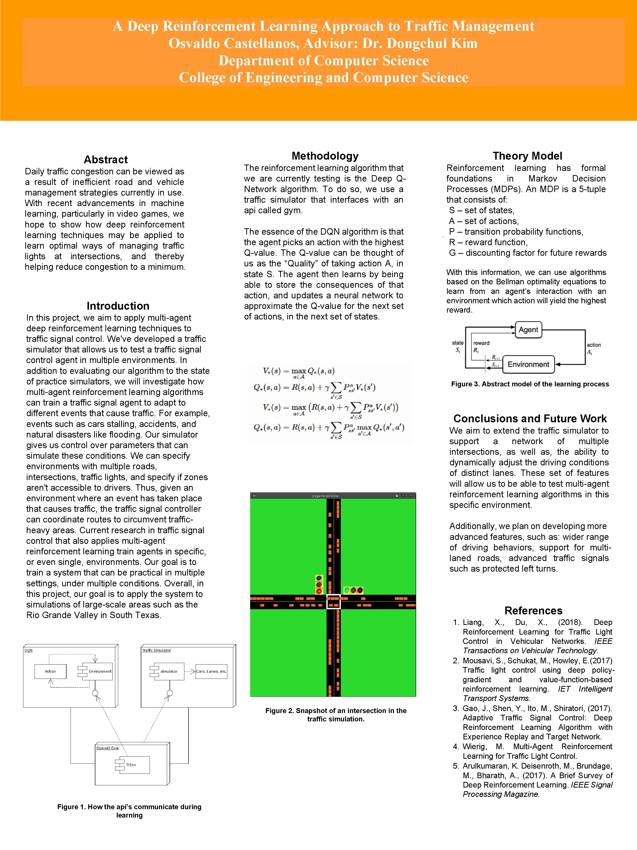 A Deep Reinforcement Learning Approach to Traffic Management