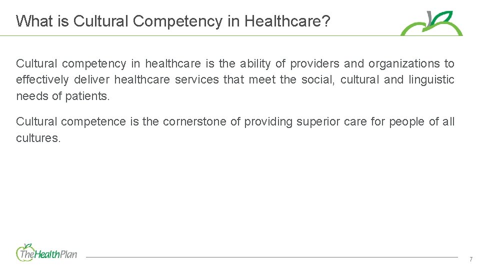 Cultural Competency and Social Determinants of Health Training