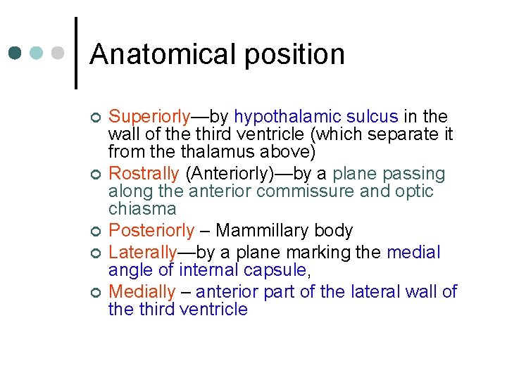 Hypothalamus DR M B BHAT Hypothalamus is diencephalic