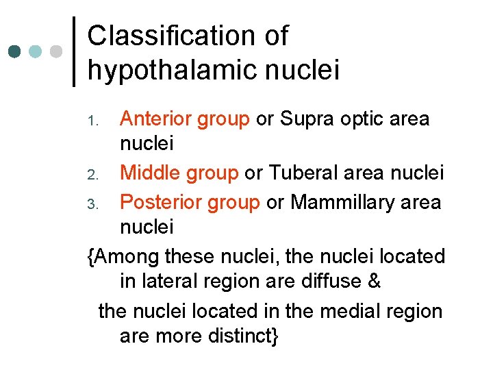 Hypothalamus DR M B BHAT Hypothalamus is diencephalic