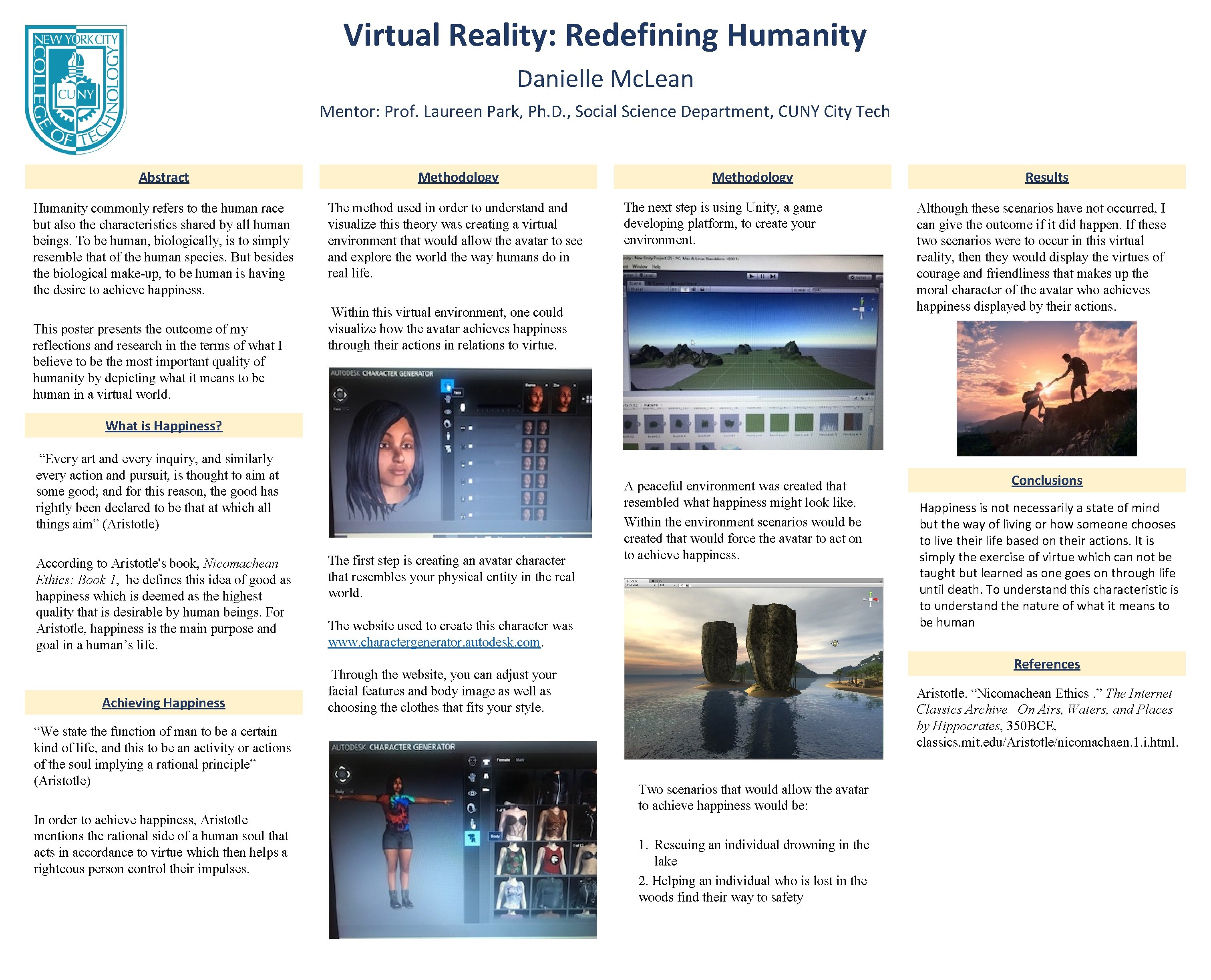 Virtual Reality Redefining Humanity Danielle Mc Lean Mentor