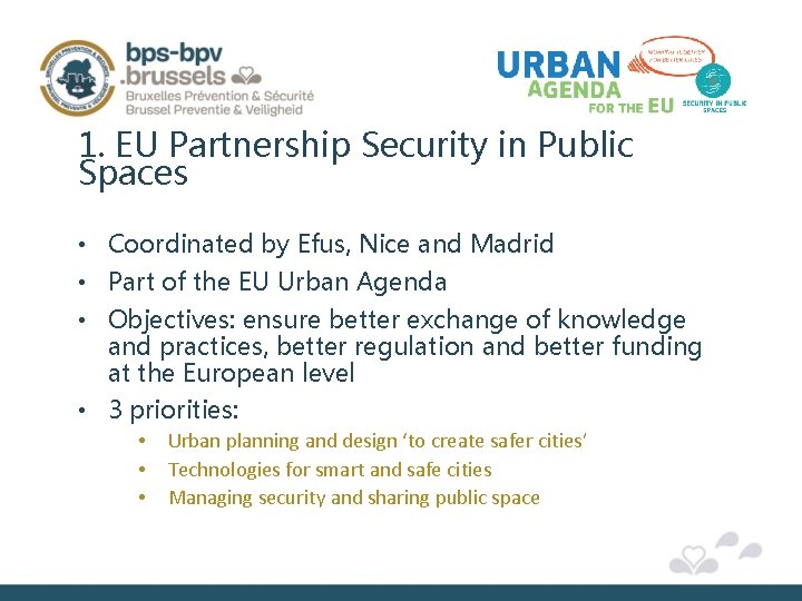 Security by design Safe and inclusive public spaces