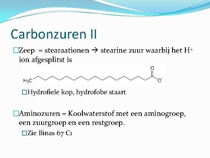 Koolstofchemie II Hoofdstuk 9 Klas 5 Koolstofchemie I