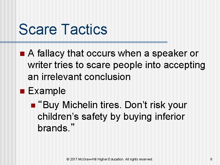 Chapter 6 Part 2 Relevance Red Herring Fallacies