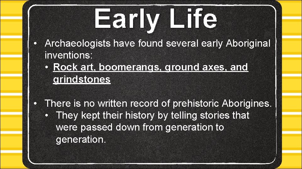 Australias Aborigines Origins Culture Standards SS 6 H