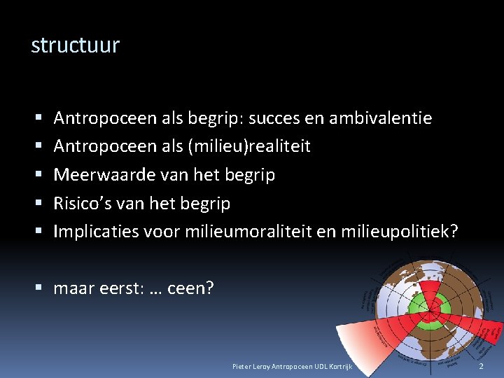 HET ANTROPOCEEN ambities en risicos van een begrip
