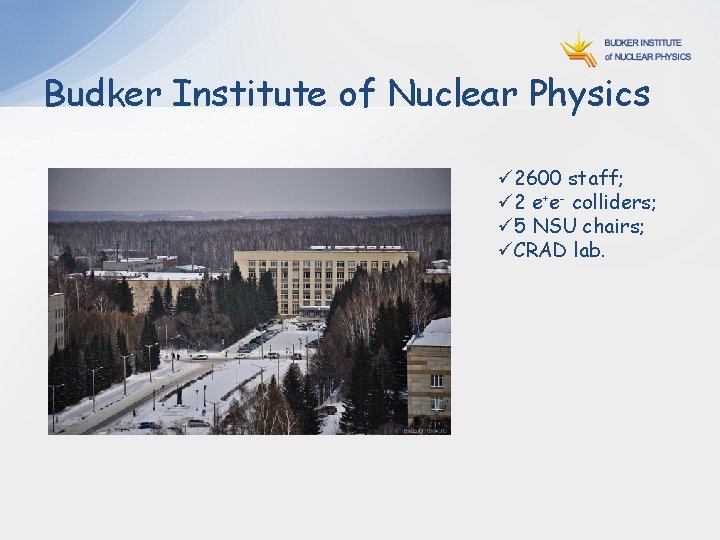 Laboratory of cosmology and elementary particles physics of