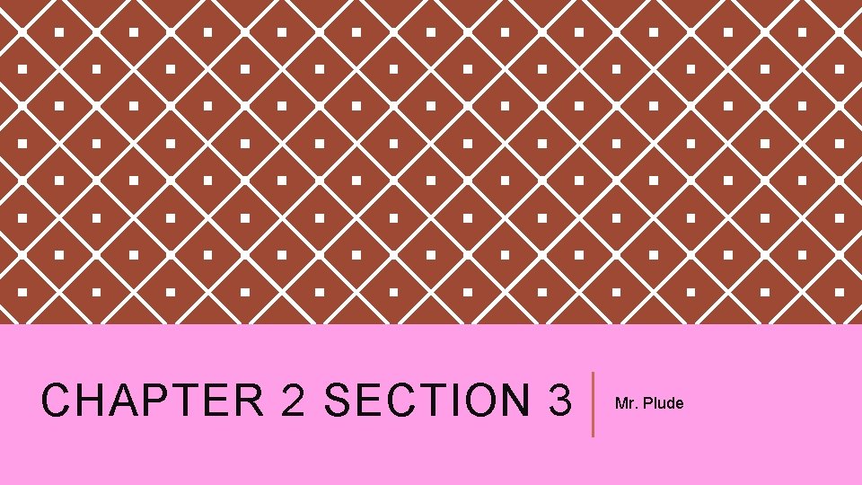 CHAPTER 2 SECTION 3 Mr Plude ARTICLES OF