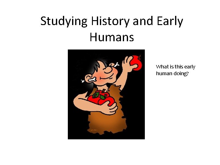 Studying History and Early Humans What is this