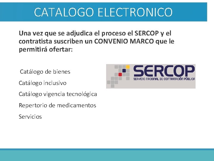 Manejo del Portal de Compras Pblicas y el