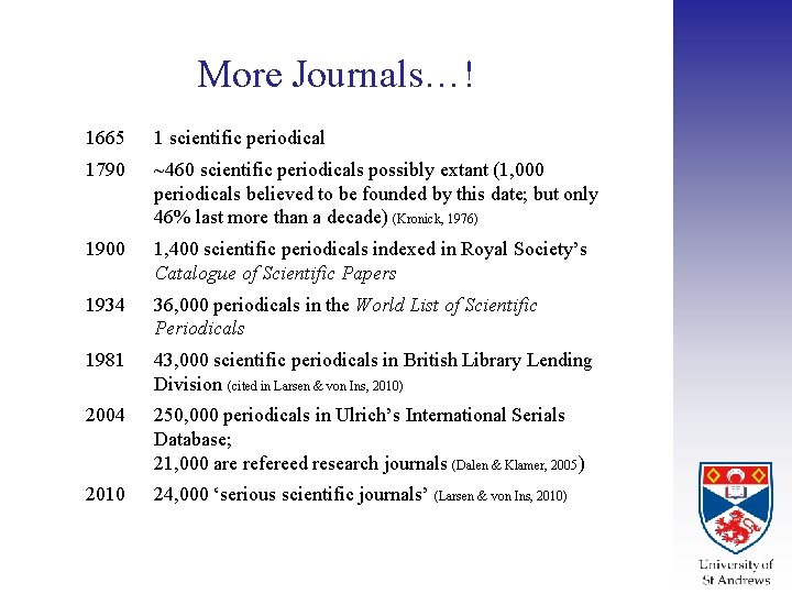 What can History teach us about the Future