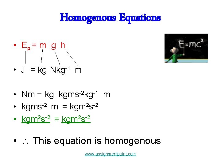 Lecture on SI Units www assignmentpoint com Base