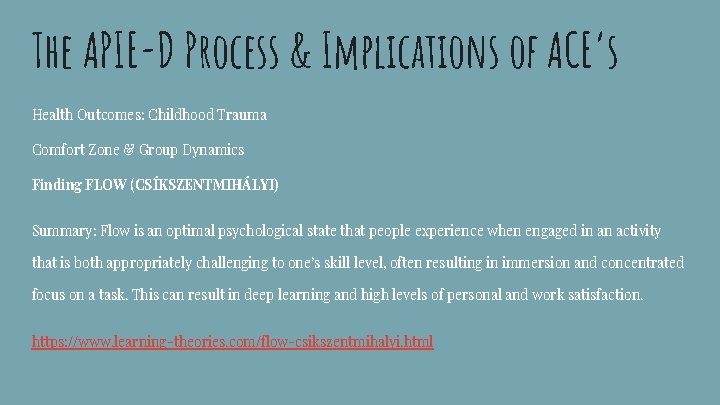Trauma Informed Care Building Resiliency through Recreational Therapy