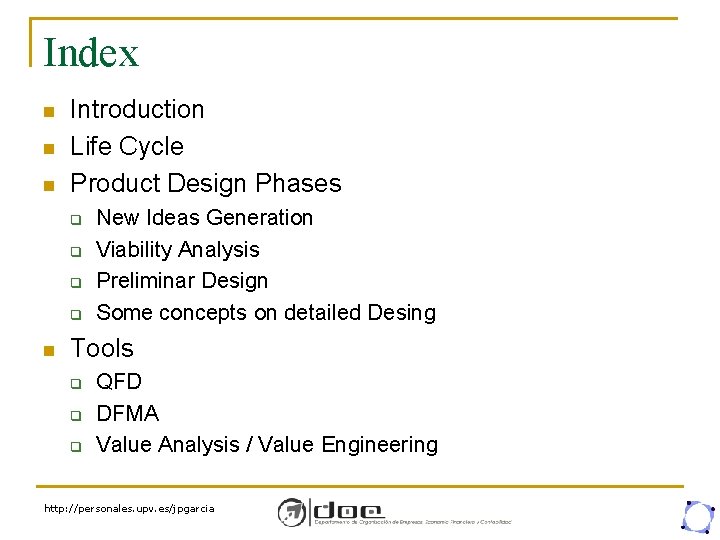 Product Introduction Life Cycle Product Design Phases QFD