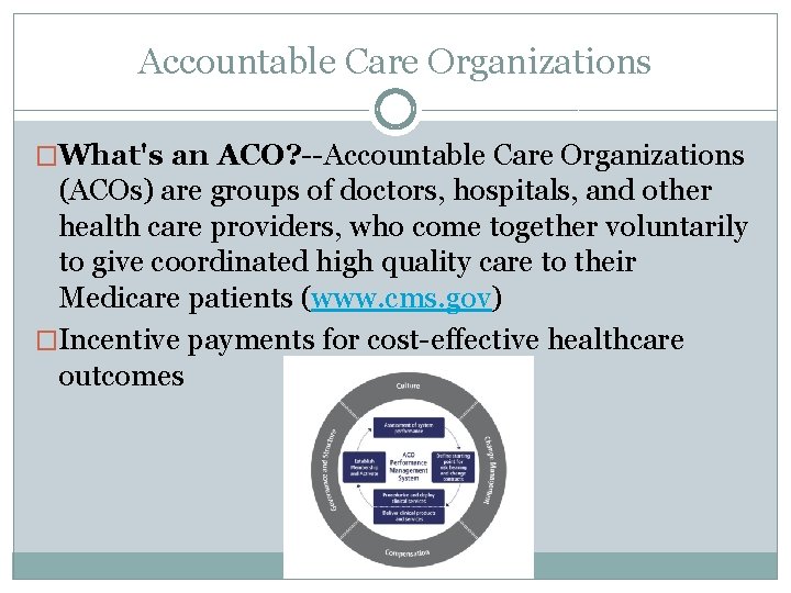 The Transformers ACOs Bundled Payments and Implications for