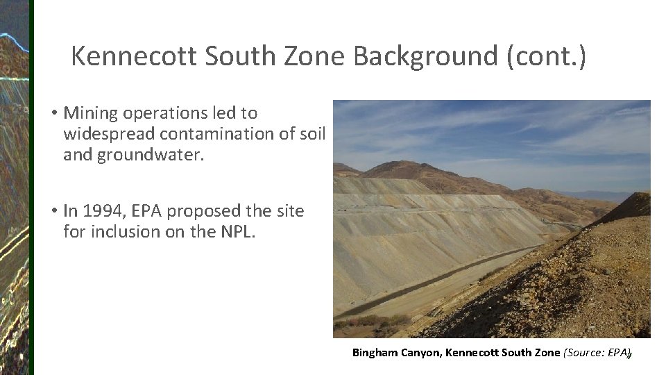 Reimagining Mining Sites Kennecott North and South Zones