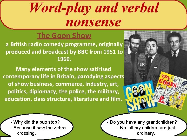 Humour as part of the British national culture