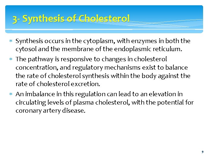 UNIT III Lipid Metabolism Cholesterol and Steroid Metabolism