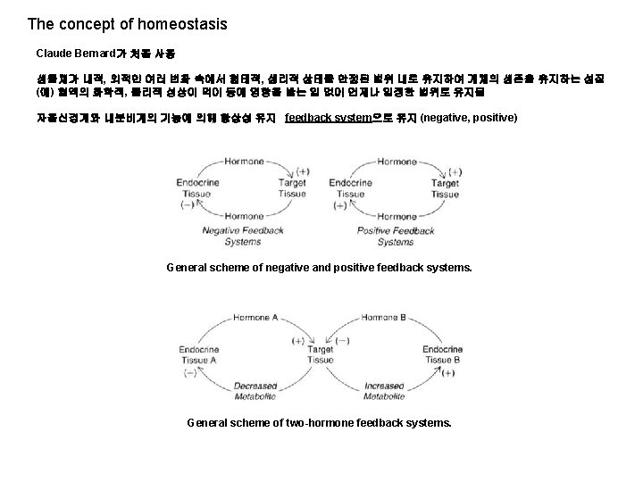 1 Introduction to Endocrinology History Concept of Homeostasis