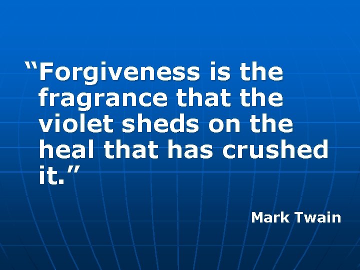THE FIVE FACES OF FORGIVENESS Part 2 There