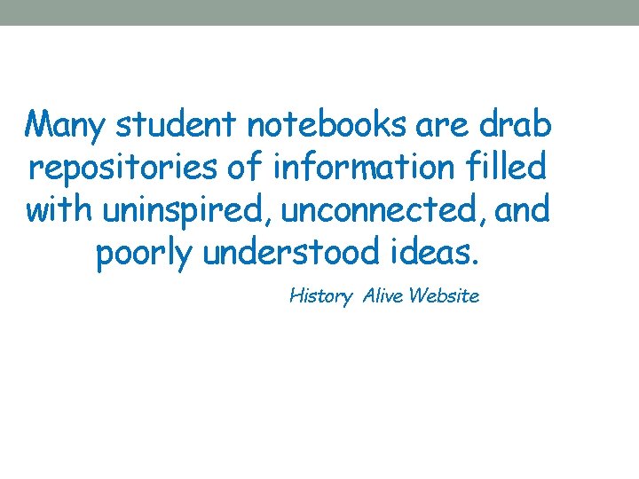 Science Notebooks A Tool to Examine Student Thinking