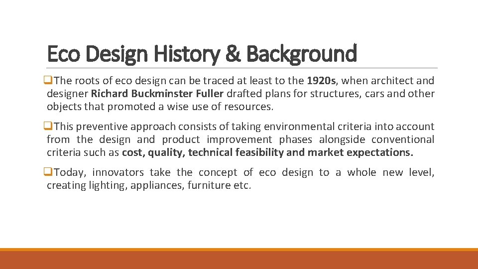 LECTURE 2 ECO DESIGN AND GREEN BUILDINGS Eco