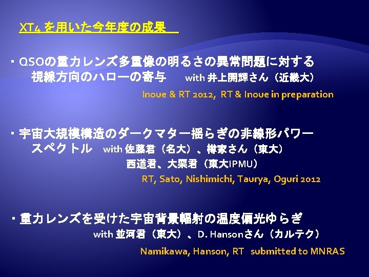 QSO Kaiki Taro Inoue KINDAI Ryuichi Takahashi Hirosaki