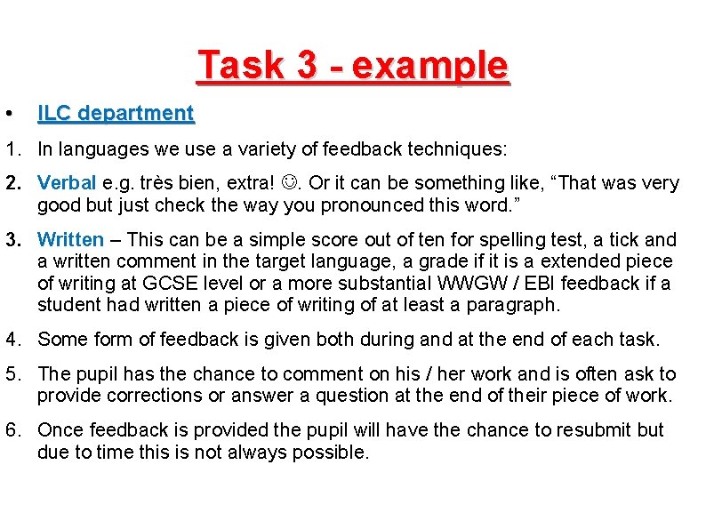 Feedback Feedback in education John Hattie Ron Berger