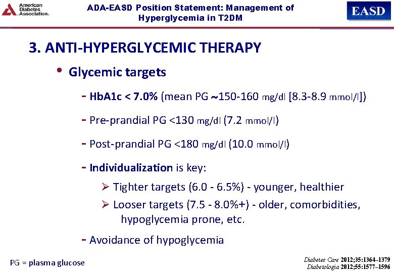 Management of Hyperglycemia in Type 2 Diabetes A
