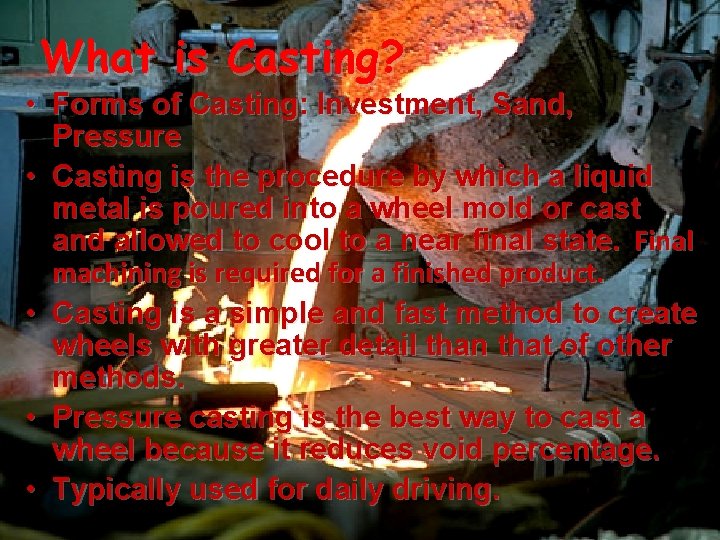 Cast vs Forged Rims a presentation by Blair