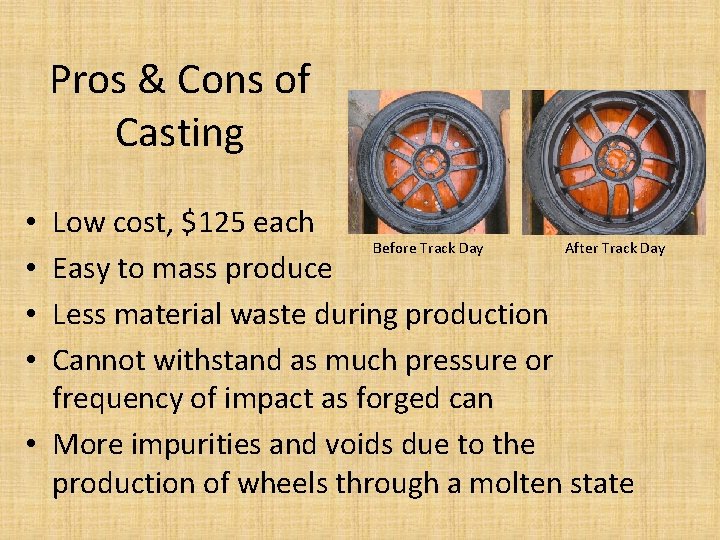 Cast vs Forged Rims a presentation by Blair