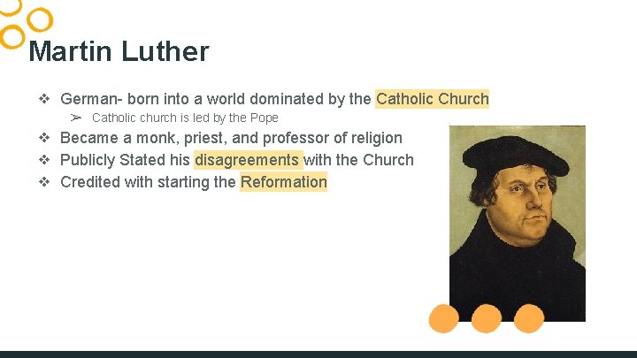 The Reformation 7 th Grade History THE GREAT