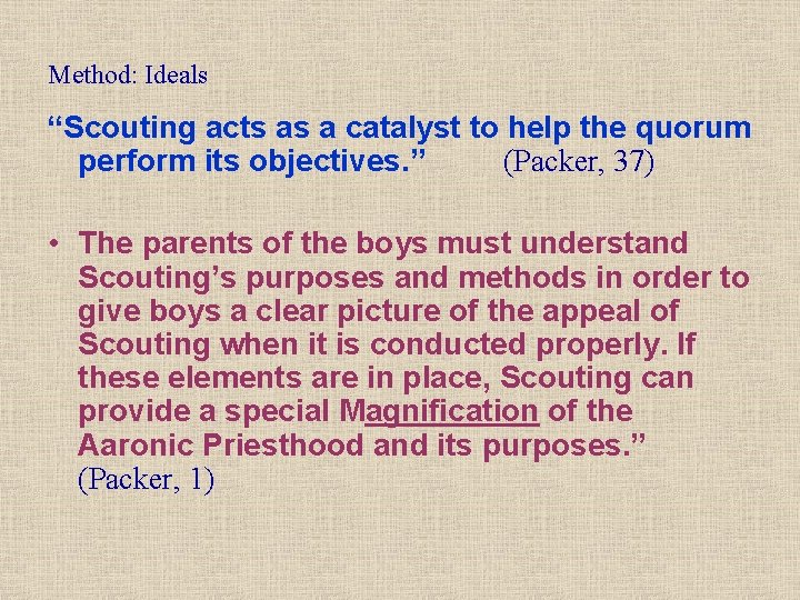 The Aims Methods of Scouting The Aims of