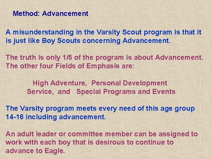 The Aims Methods of Scouting The Aims of
