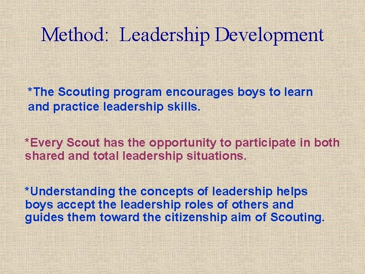 The Aims Methods of Scouting The Aims of