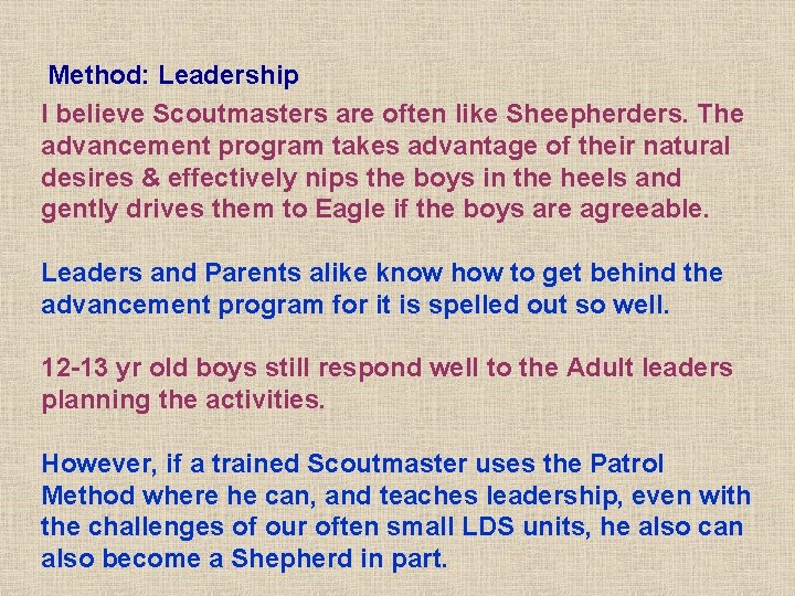 The Aims Methods of Scouting The Aims of