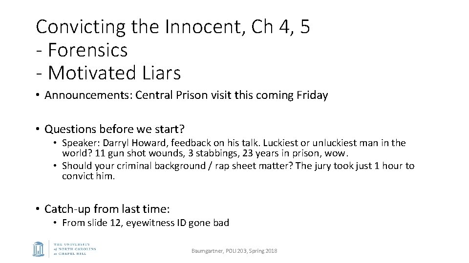 Convicting the Innocent Ch 4 5 Forensics Motivated